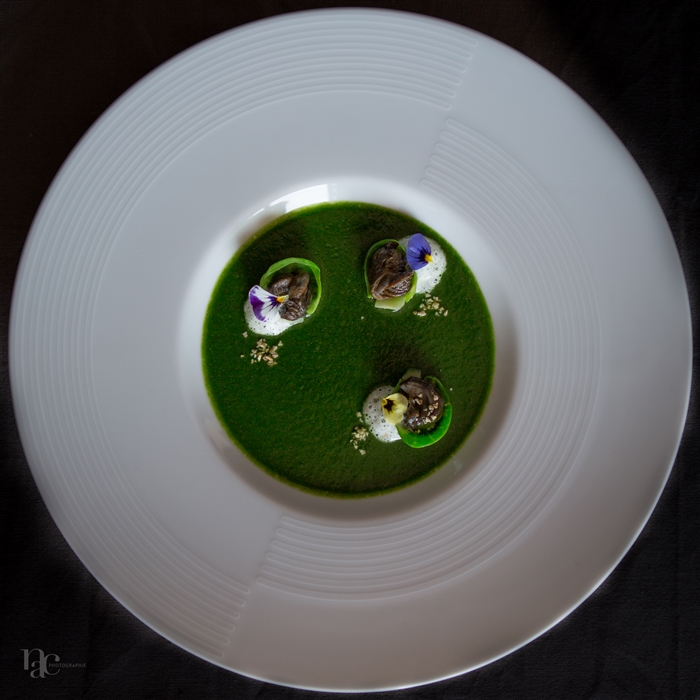 Snails on Persillade with Spinach Soup | Recipe by JonathanPoncelet ...