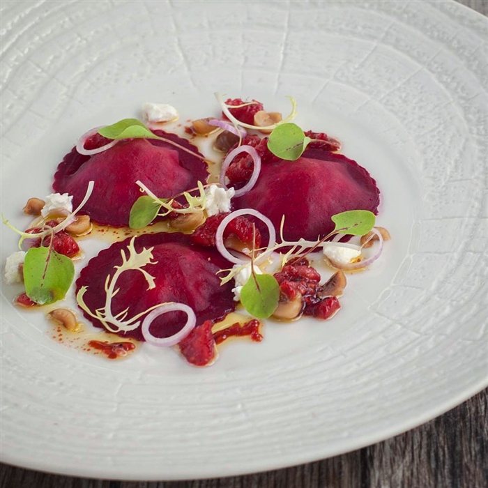 Cervena Venison & Beetroot Ravioli | Recipe by PeterRollinson | cookniche