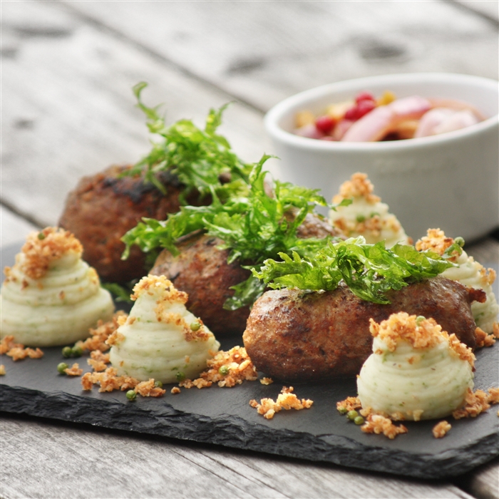 Game meat burgers with potato mousse | Recipe by MichelderGaspard ...